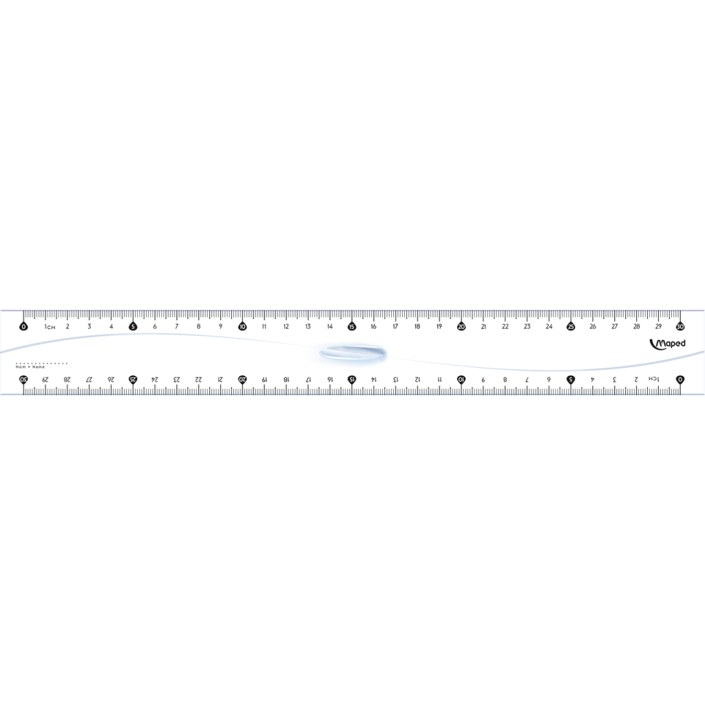 MAPED Ruler 30cm Essential Finger Grip - Maped Helix SA