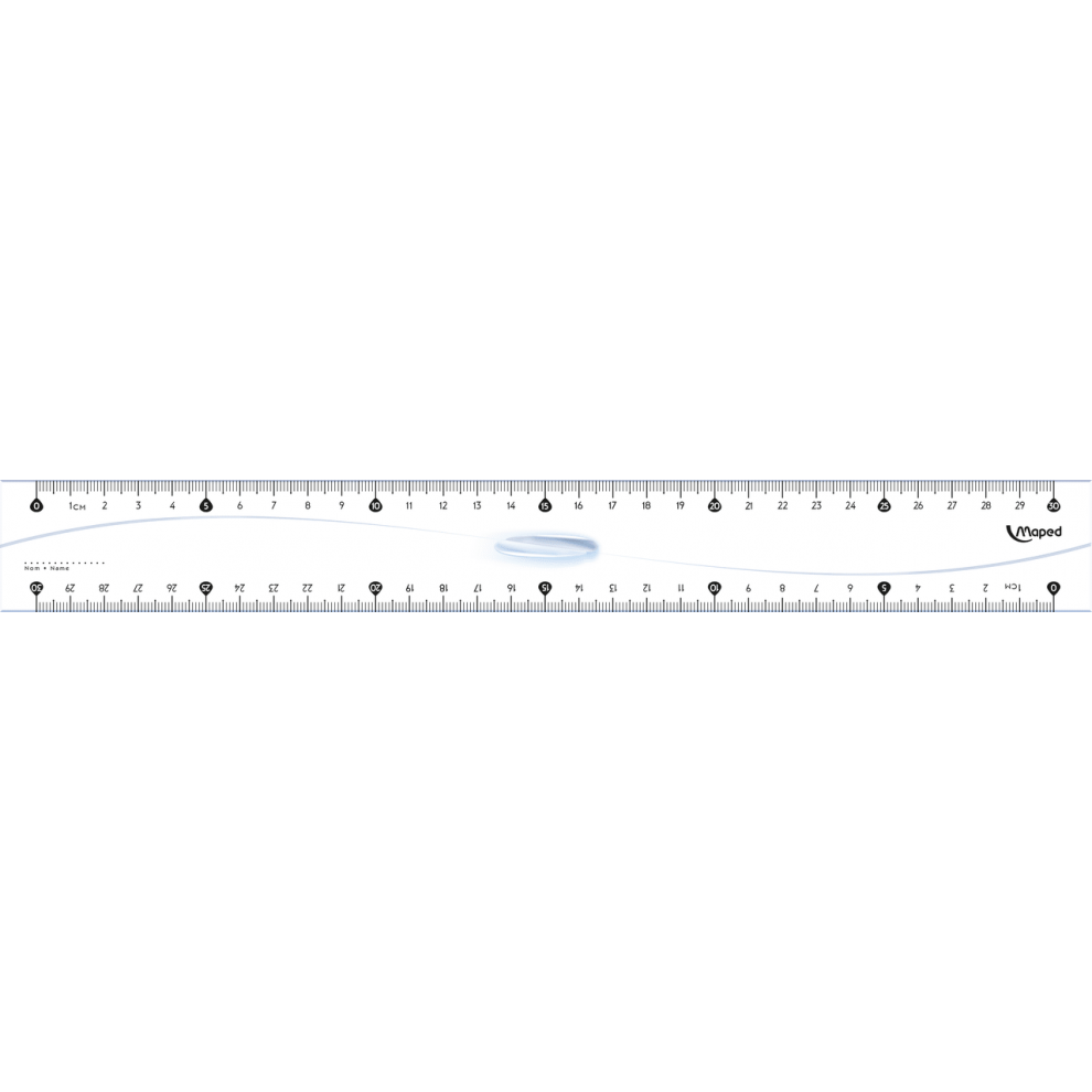 MAPED Ruler 30cm Essential Finger Grip - Maped Helix SA