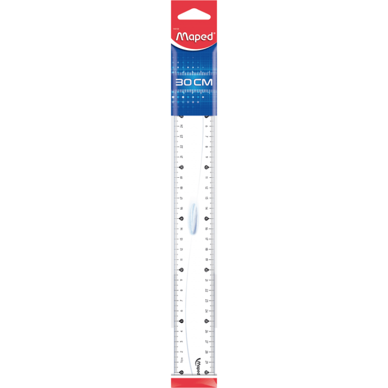 MAPED Ruler 30cm Essential Finger Grip - Maped Helix SA