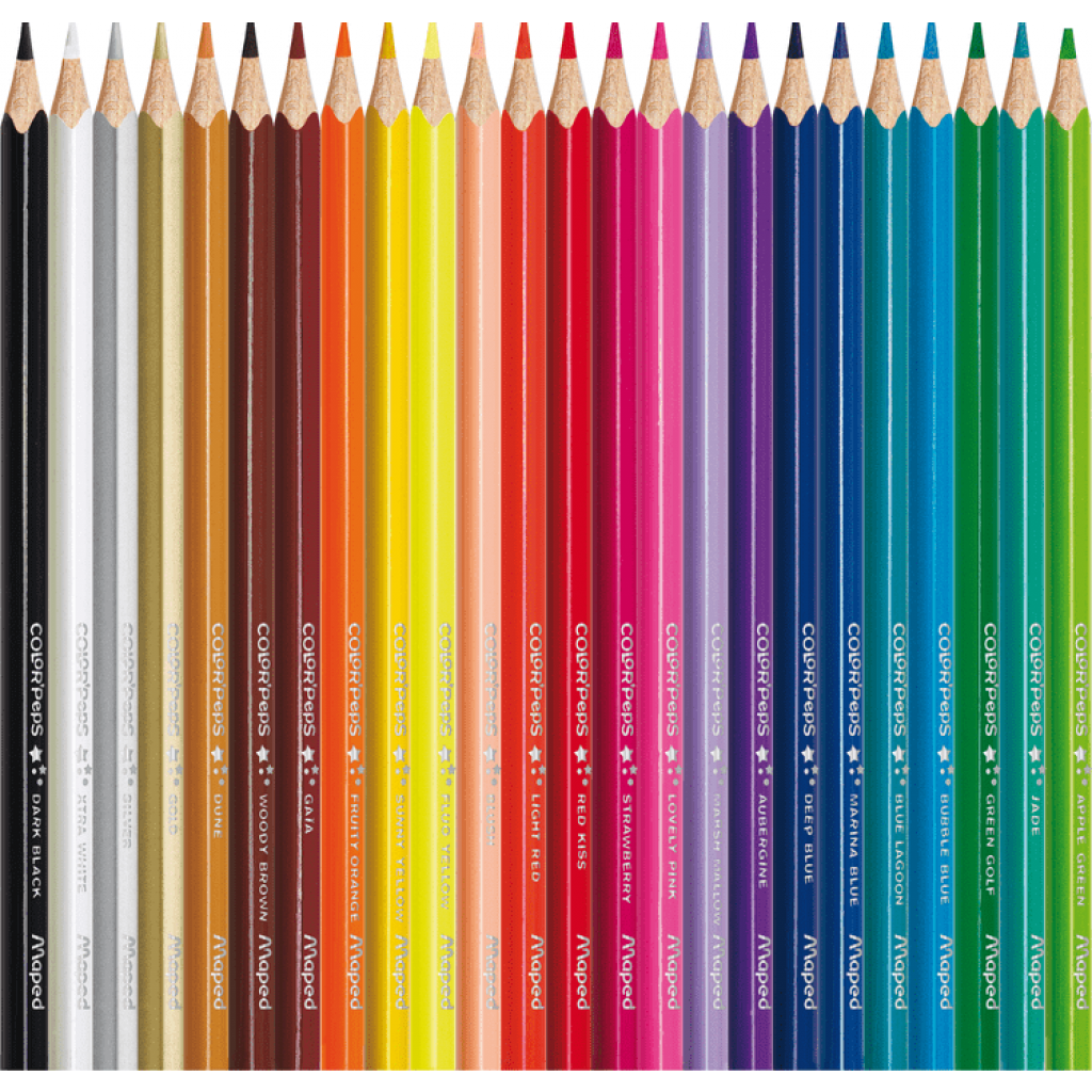 MAPED Colour Pencils Star Triangular 24s- Maped Helix SA