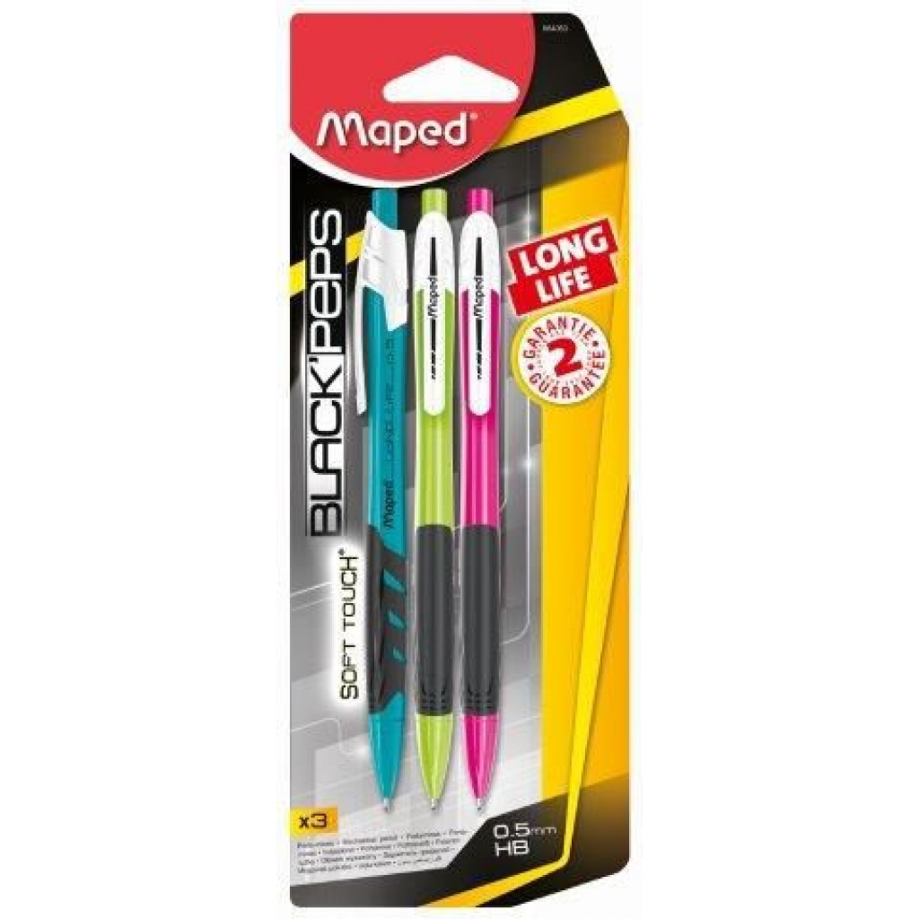 MAPED Clutch Pencil Long Life 0.5mm 3’s - Maped Helix SA