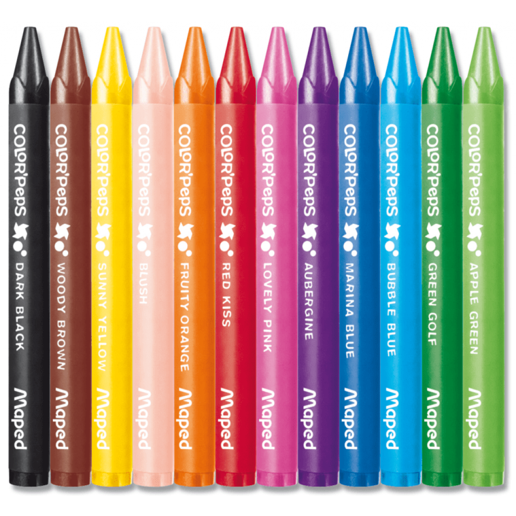 MAPED Wax Crayons Color’Peps Triangular 12’s - Maped Helix SA
