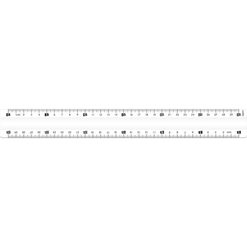 MAPED Ruler Unbreakable 30cm – Clear - Maped Helix SA