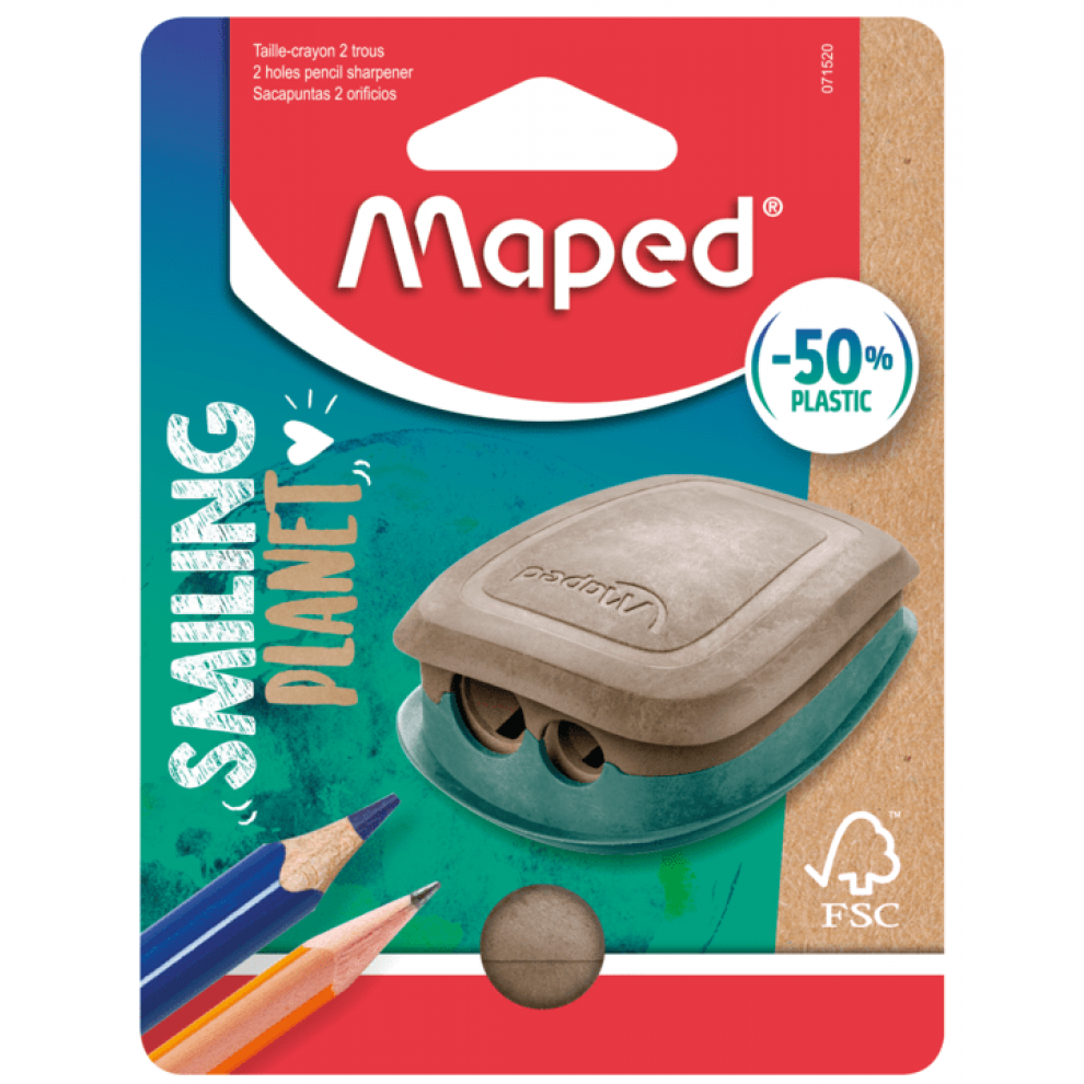 MAPED Smiling Planet Sharpener 2 Hole FSC - Maped Helix SA