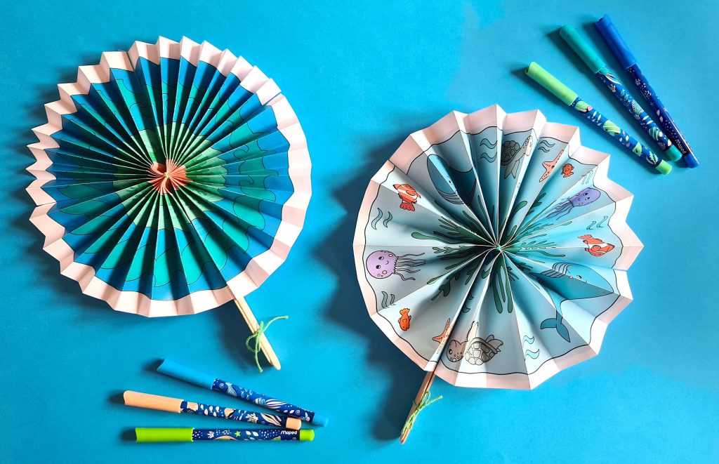 Make Your Own Ocean Day Fan - Maped Helix SA