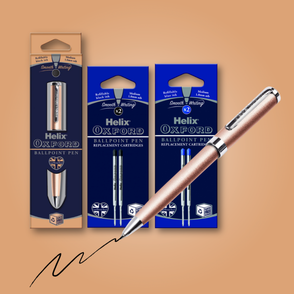 HELIX OXFORD Ball Pen Bundle – Rose Gold - Maped Helix SA