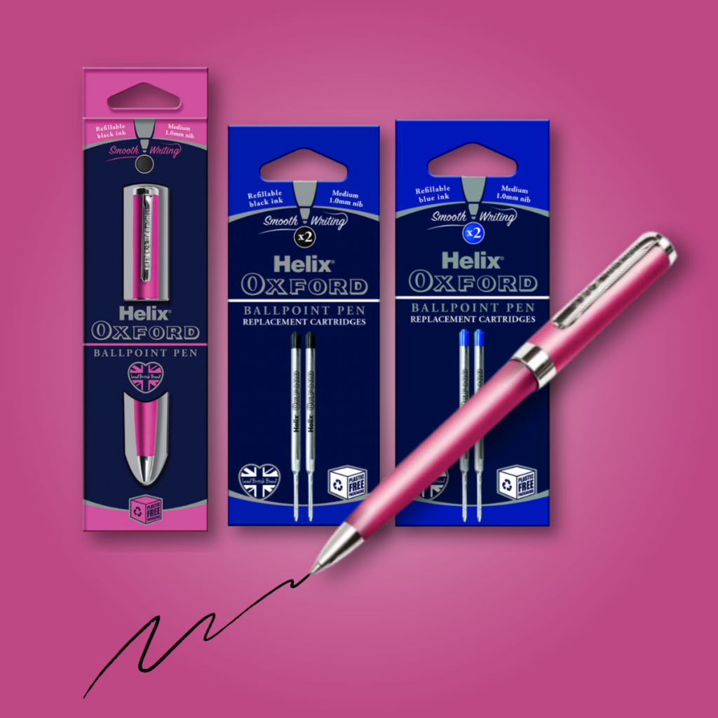 HELIX OXFORD Ball Pen Bundle – Pink - Maped Helix SA