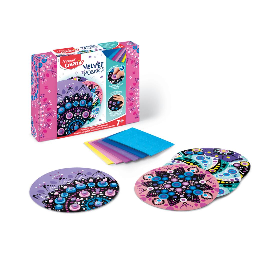 Maped Creativ Velvet Mosaic – Pastel Colour Set - Maped Helix SA