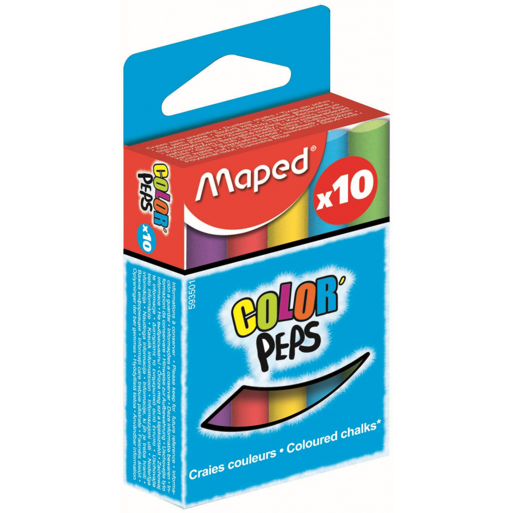 MAPED Color’Peps Chalk – Coloured 10’s - Maped Helix SA
