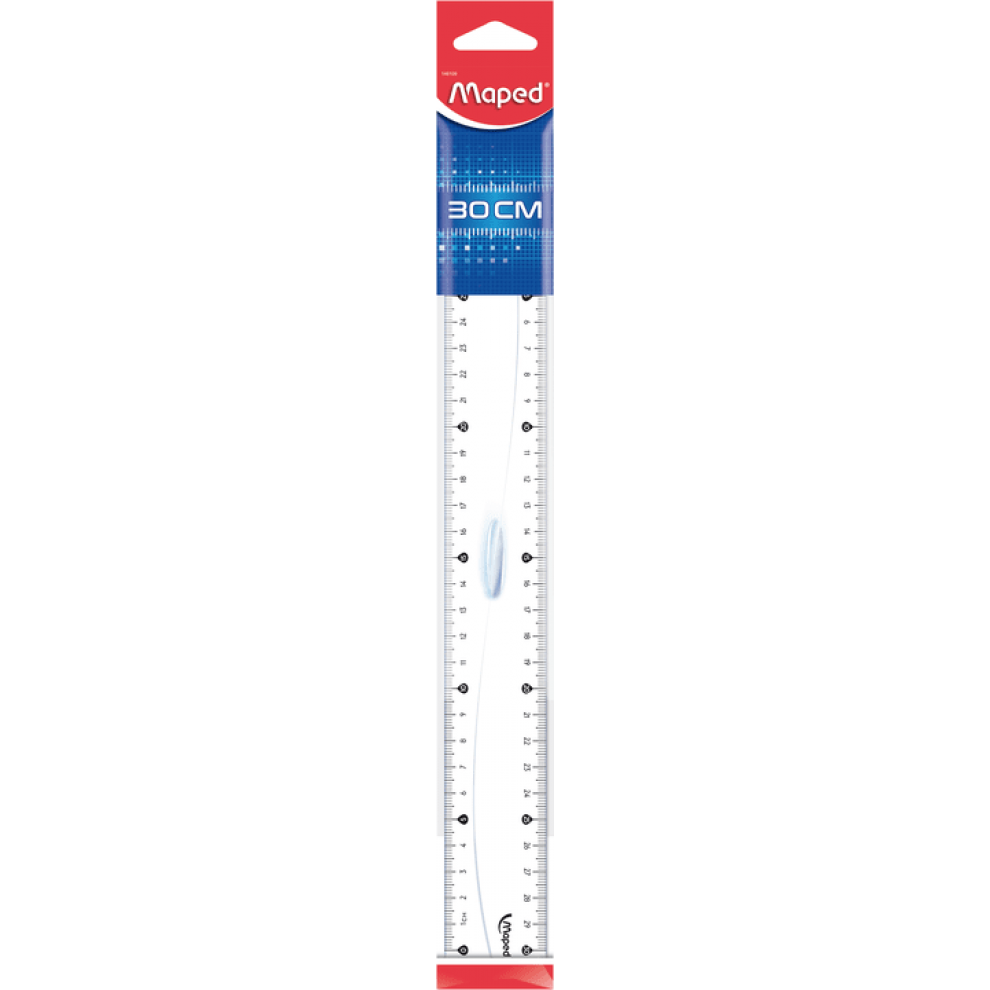 MAPED Ruler 30cm Essential Finger Grip - Maped Helix SA