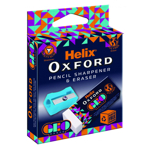 HELIX OXFORD GEO Eraser & Sharpener – Orange - Maped Helix SA