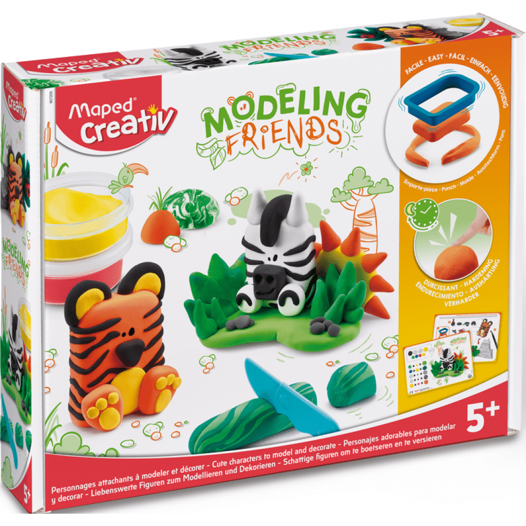 Maped Creativ Modelling Clay – Create Wild Animals - Maped Helix SA