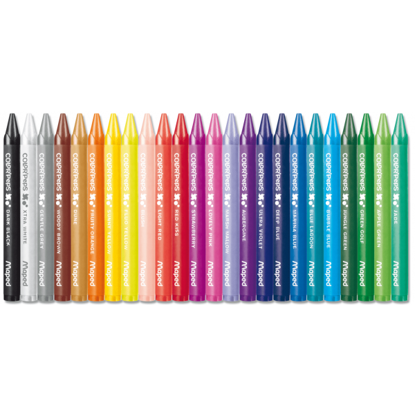 MAPED Wax Crayons Color’Peps Triangular 24’s - Maped Helix SA