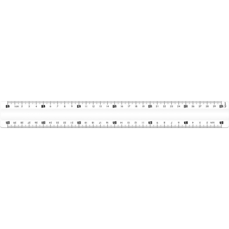 MAPED Ruler Unbreakable 30cm – Clear - Maped Helix SA
