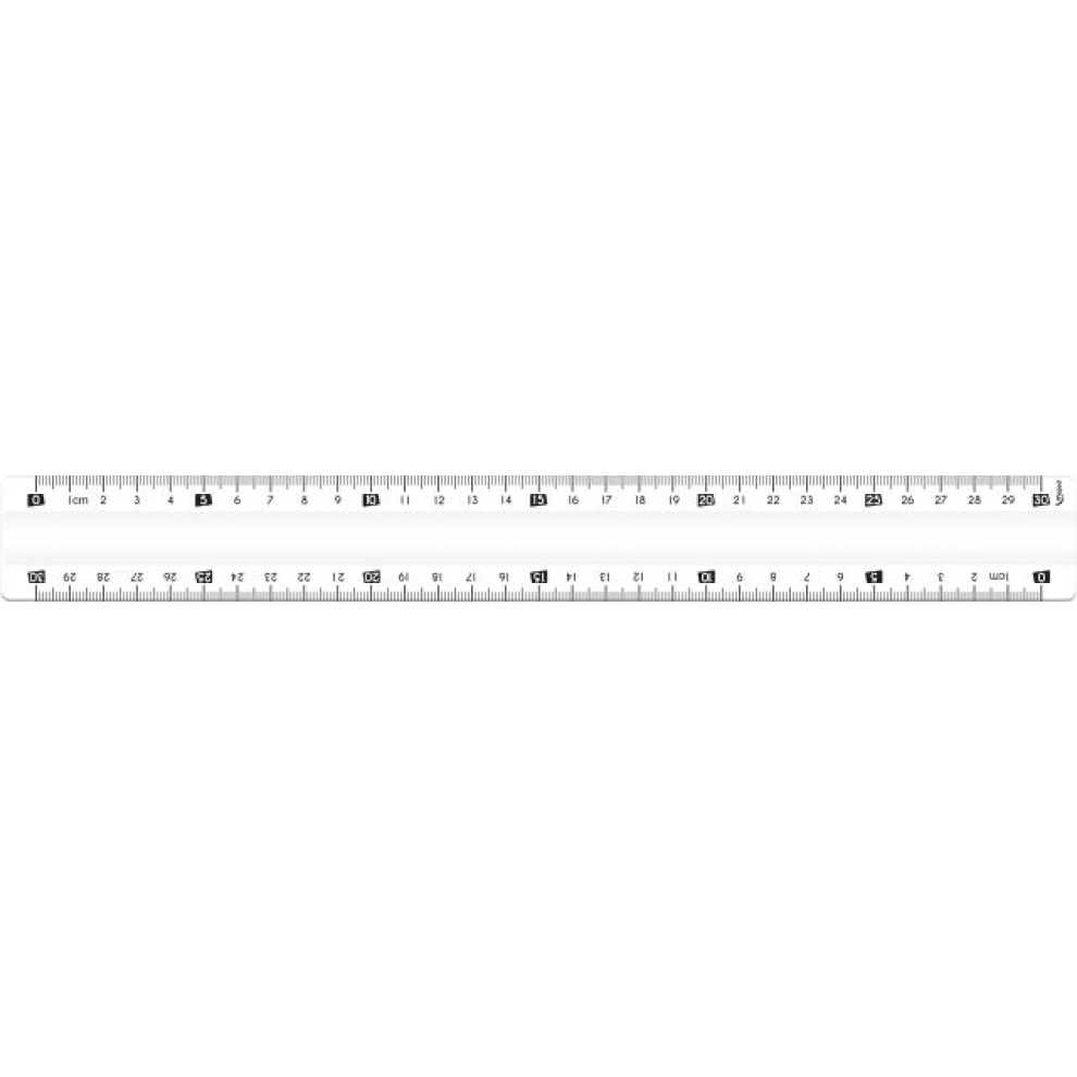 MAPED Ruler Unbreakable 30cm – Clear - Maped Helix SA