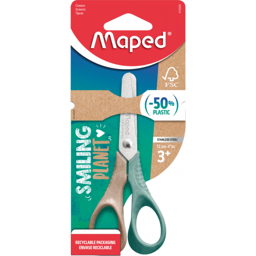 MAPED Smiling Planet Scissor 12cm FSC - Maped Helix SA